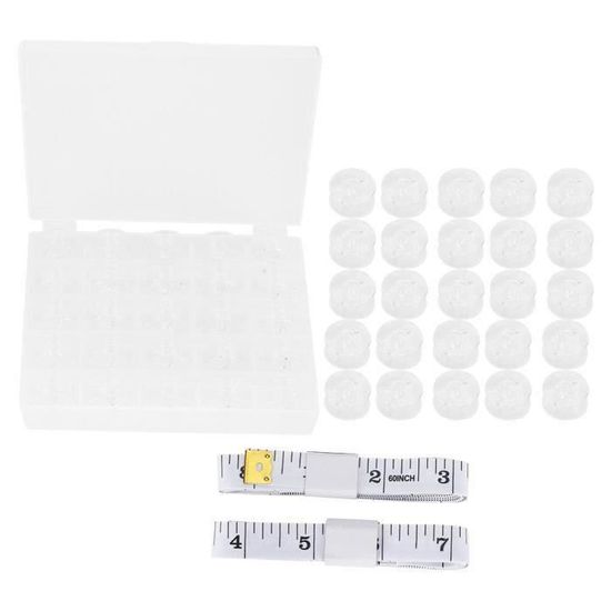 DX00095-50 pièces bobines vides transparentes Machine à coudre avec ...