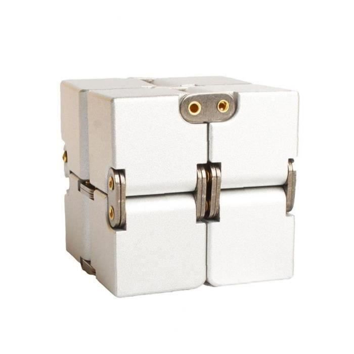Infini cube fidget jouet 2x2x2 alliage aluminium pliable cube stress d ...