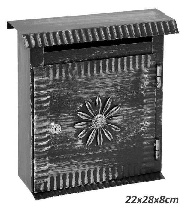 Boîte à lettres murale en fer battu "Flower" 22x28x8cm - Cdiscount ...