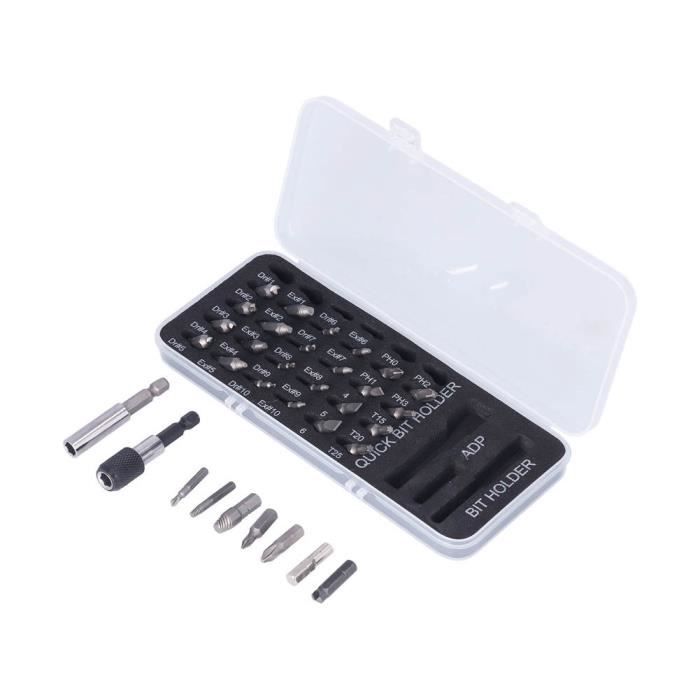 Akozon kit d'extracteur de vis endommagé 33 pièces extracteur de vis ... Akozon kit d'extracteur de vis endommagé 33 pièces extracteur de vis ...