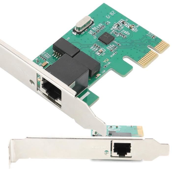 Alomejor carte réseau de bureau RTL 8111F 10/100 / 1000Mbps PCI-E Gigabit Ethernet LAN Carte ...