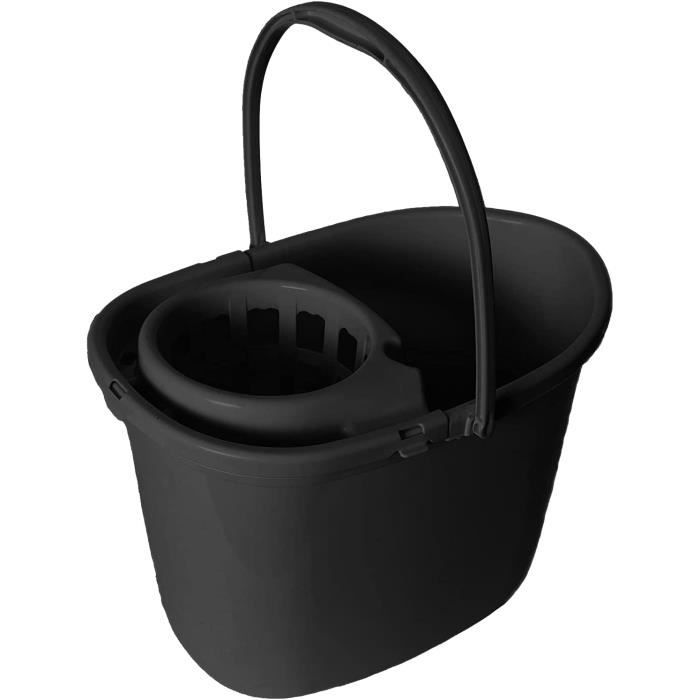 Grand seau à serpillère de 15 litres, seau seau et essorage ivoire-gris ...