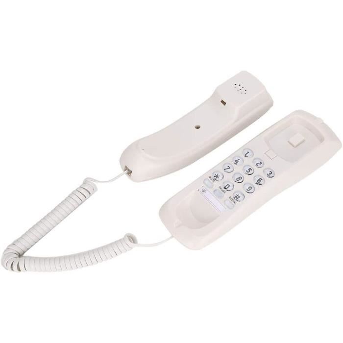 Téléphone Filaire, KX-T628 Téléphone Filaire à gondole sans Fil Téléphone Fixe Filaire de Bureau ...