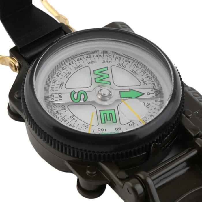 Boussole d'orientation de style Armée verte avec règle de carte ...