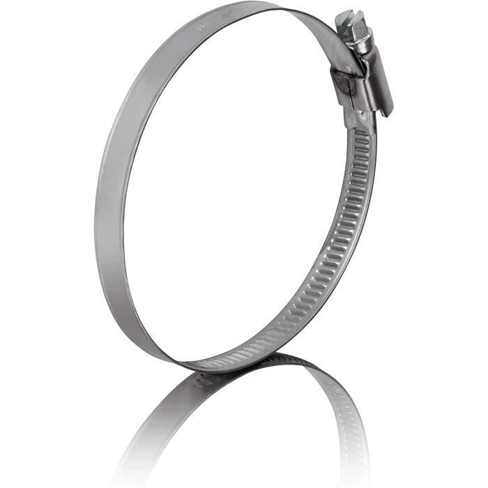 4 Colliers De Serrage Metallique Inox 60-80Mm Colliers Serrage Professionnels En Acier ...