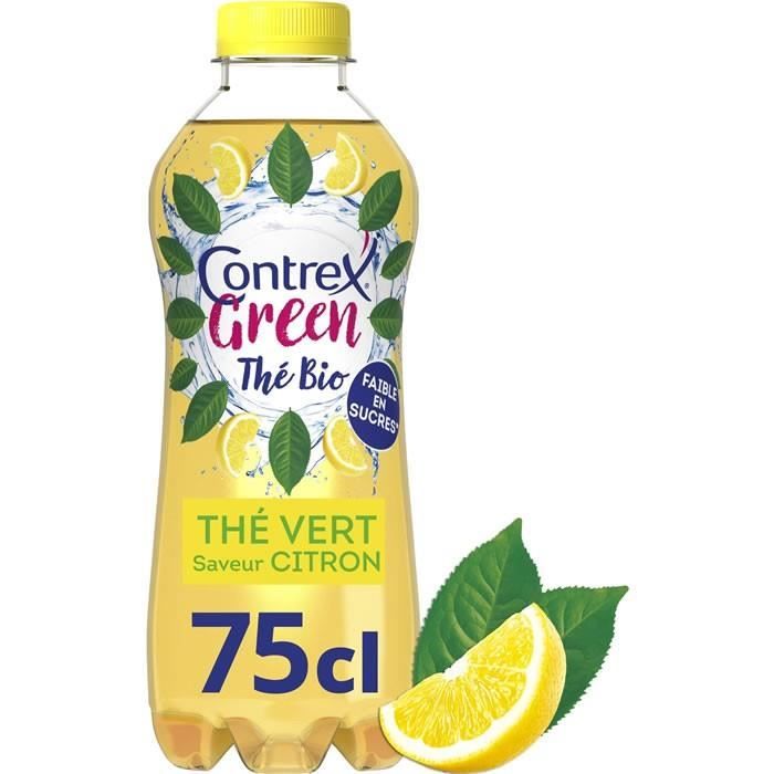 LOT DE 6 - CONTREX : Green - BIO - Infusion de thé vert saveur citron ...