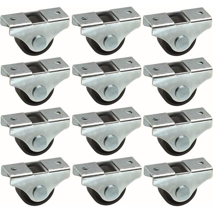 12x roulette meuble 25mm universelle mini rouleau roue pied lit casier ...