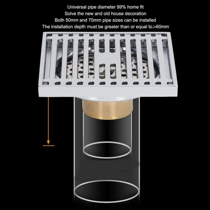 MSA Ensemble De Siphon De Sol En Acier Inoxydable Siphon De Sol De 10,2 ...