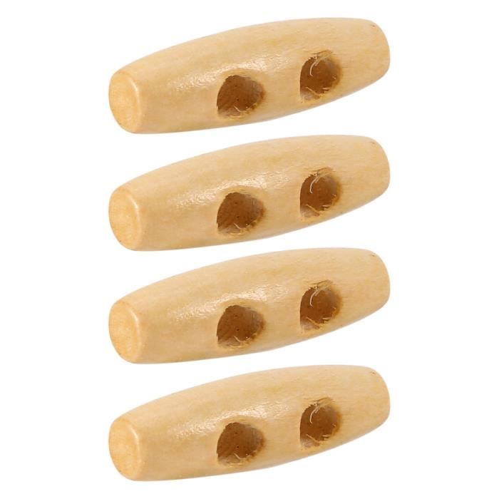 SALALIS boutons en bois 50 pcs-Lot bouton en bois 2 trous manteau ...