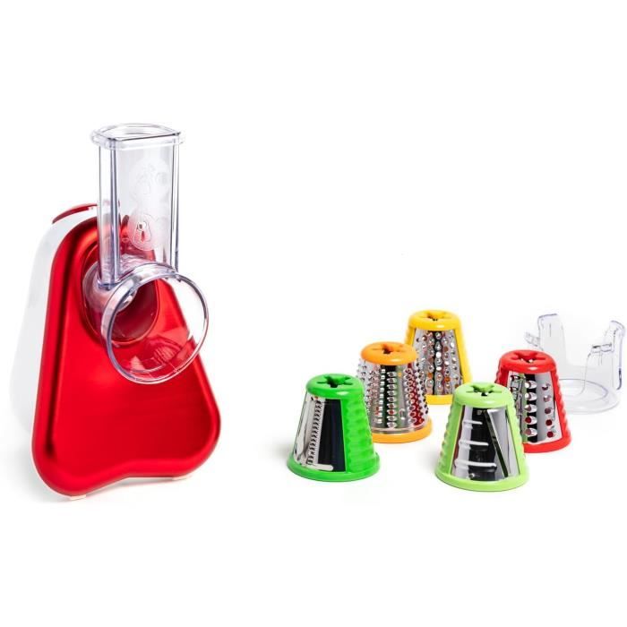 Fresh Express Découpe-Légumes 5-En-1, Tranche, Emince, Râpe, Large Tube ...