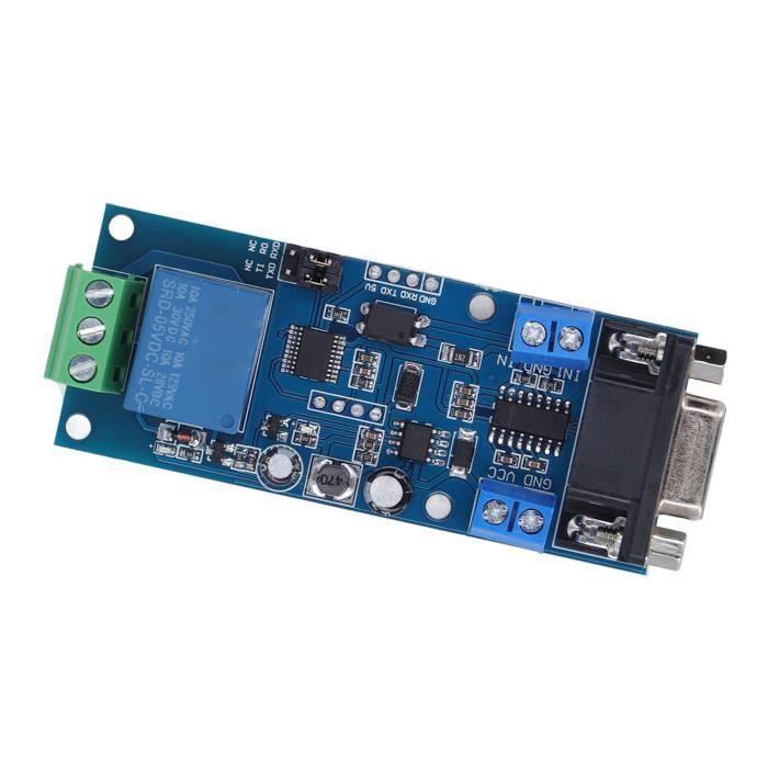 Tbest 1 Channel Relay Module, Relay Switch Board RS232 TTL UART ...