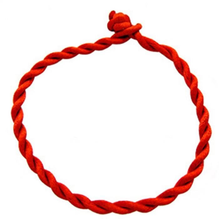 En Corde Rouge Fils Bracelets Rouges de kabbale Red Bracelets Tressé ...