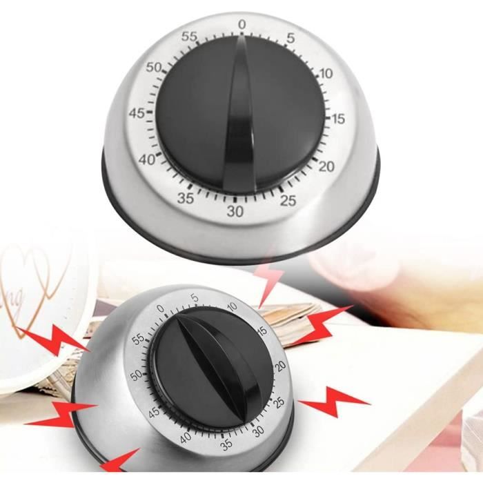Minuteur de cuisine mécanique de 60 minutes, minuteur de cuisine en ...