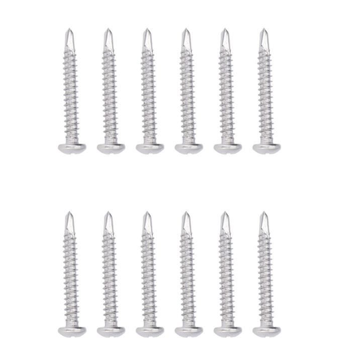 Vis autoperceuse - YOSOO - Acier inoxydable 410 - Lot de 100 pièces - Fixation ferme - Tête ...