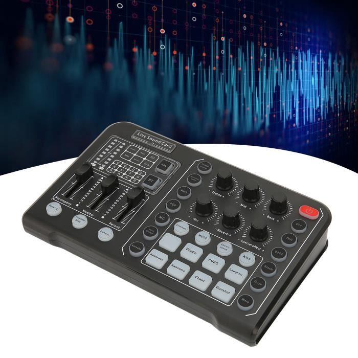 Carte Son en Direct - ZJCHAO - Modèle M6 - Réduction du Bruit - USB ...