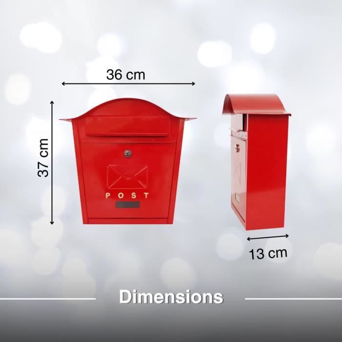 Acl Boîte Aux Lettres Murale Idéale Pour Sécuriser Les Lettres Et Les ...