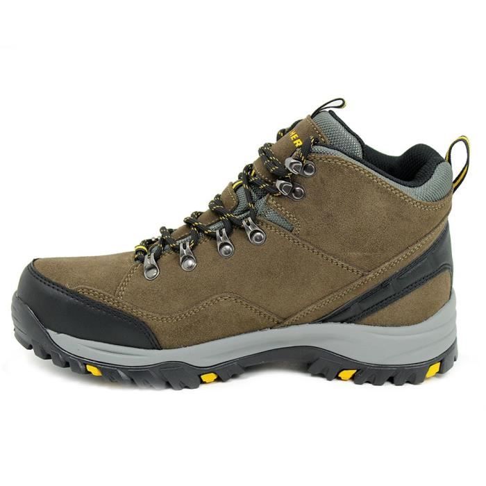 Chaussures SKECHERS 64869 - Homme - Marron - Brun - Talon Plat - Lacets ...