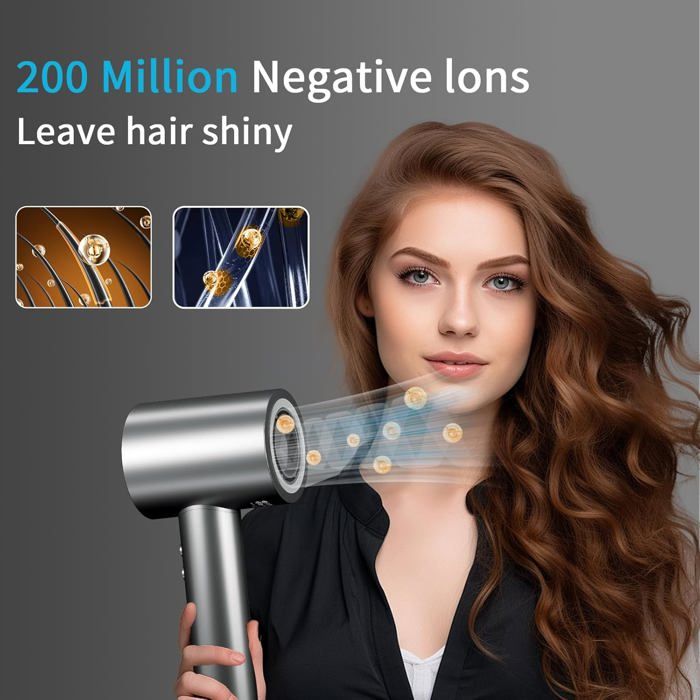Seche Cheveux Avec Diffuseur Hair Dryer Professionnel Ionique 1500W 4 ...