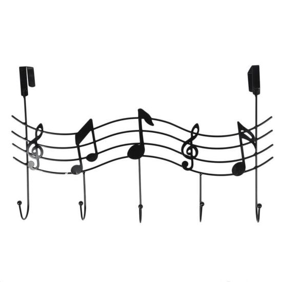 Creative Iron Musical Note Gate Hook Strong Wall Hanger Hook Free Nail ...