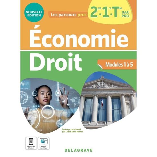 Économie-Droit 2de, 1re, Tle Bac Pro (2022) - Pochette élève - Cdiscount Librairie