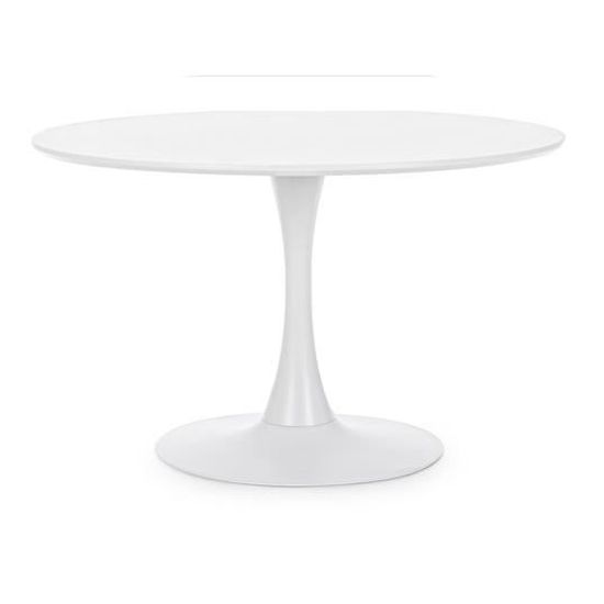 Table de salle à manger - BIZZOTTO - Bloom Blanche - Ronde - 4 places ...