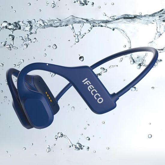 Ifecco Casque À Conduction Osseuse Bluetooth 5.2 Casque De Natation ...