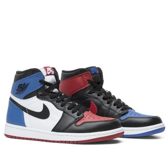 Basket Jordan 1 Retro High Top 3 555088-026 Pour Hommes et Femmes AJ1 Rouge noir - Cdiscount ...