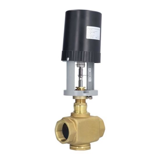 VBESTLIFE Vanne motorisée à 2 voies Vanne Motorisée Électrique Contrôle de Régulation Laiton BSP ...