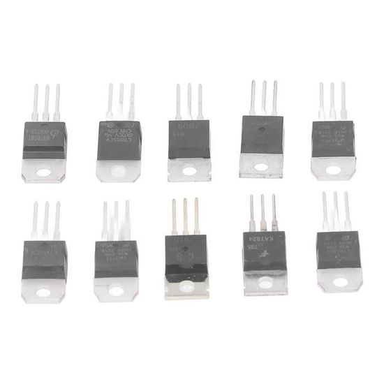 VBESTLIFE Kit de transistors 50 pièces Transistor Kit À 220 Série ...