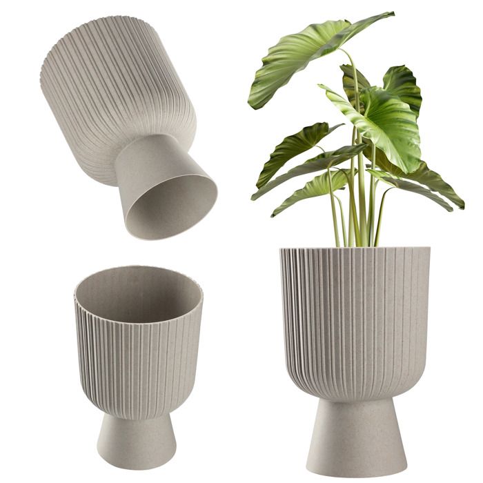 Pot de Fleurs Golem Eco 14cm Platine, Résistant & Écologique ...