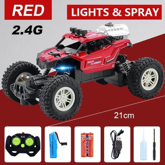 2 roues motrices rouges - Véhicule télécommandé tout-terrain à grande ...