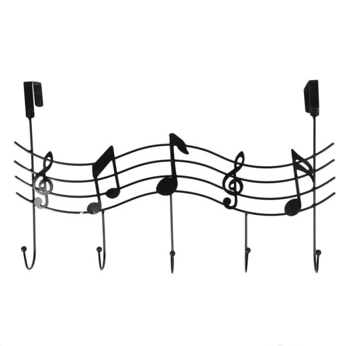 Creative Iron Musical Note Gate Hook Strong Wall Hanger Hook Free Nail ...