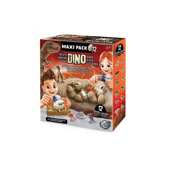 Mega Pack 12 oeufs dinosaures a deterrer - Kit excavation, fouille Dino ...