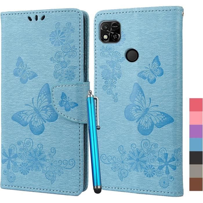 Coque Redmi 10A en Cuir Redmi 10A Pochette Fentes Cartes Protecteur ...