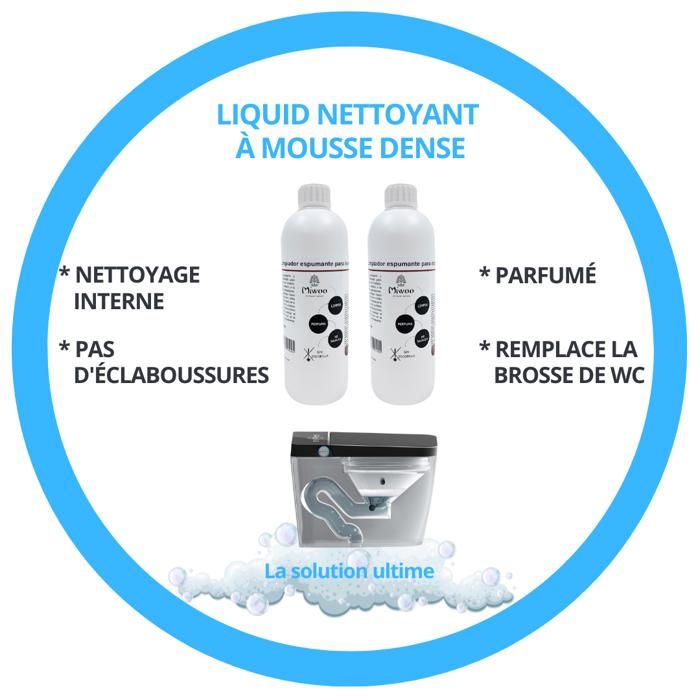 LIQUIDE NETTOYANT MOUSSANT 0,5 L. MIWOO POUR TOILETTE NASHI - PACK DEUX UNITÉS - Cdiscount Au ...