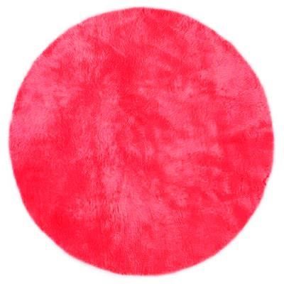 Tapis Rond 140cm - Rose Fluo - Cdiscount Maison