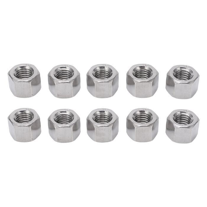 Sonew écrou d'accouplement de tige 10 pièces écrou d'accouplement hexagonal M12 tige en acier ...