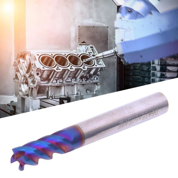 VBESTLIFE fraise CNC Fraise à tête plate en acier au tungstène avec ...