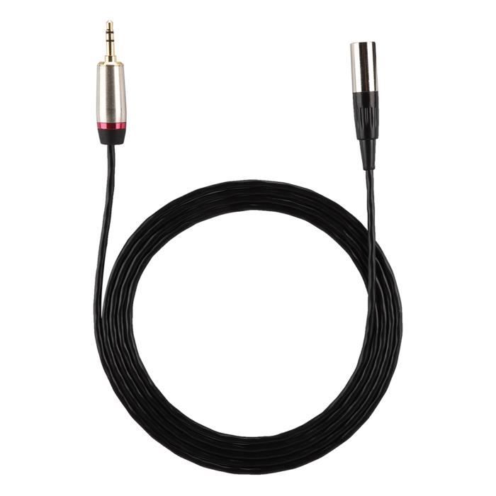 Cable mini XLR Adaptateur de Cable mle 3,5 mm vers mini XLR 3 broches ...