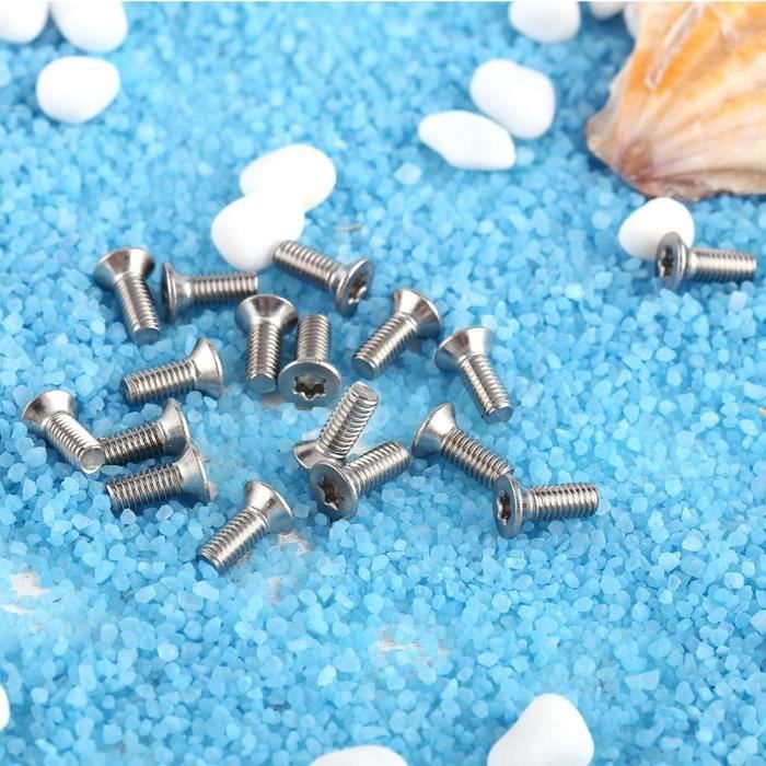 VBESTLIFE vis Star Drive Lot de 50 vis à tête plate à tête fraisée M3 ...