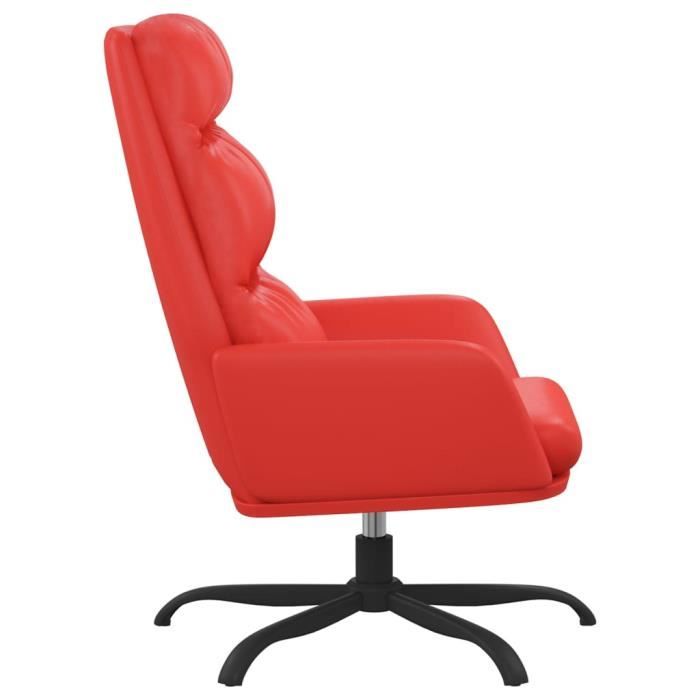 YOSOO Chaise de relaxation Rouge Similicuir A341146 LS008 - Cdiscount ...