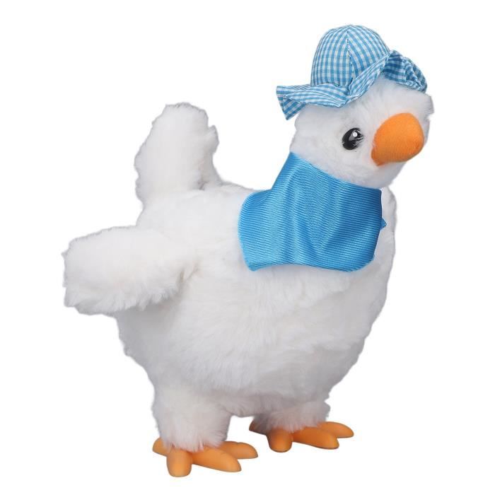 Zerodis Jouet de poule pondeuse électrique Jouet de poulet en peluche électronique pondre 3 ufs ...