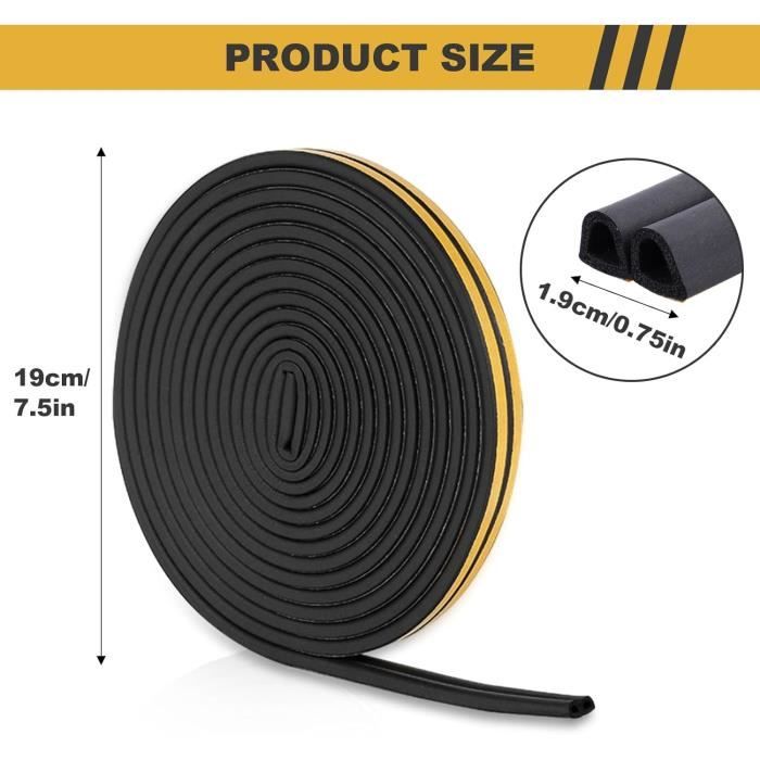 Bande de Joint D-Profil, Joint Calfeutrage Fenêtre, Joint Porte ...