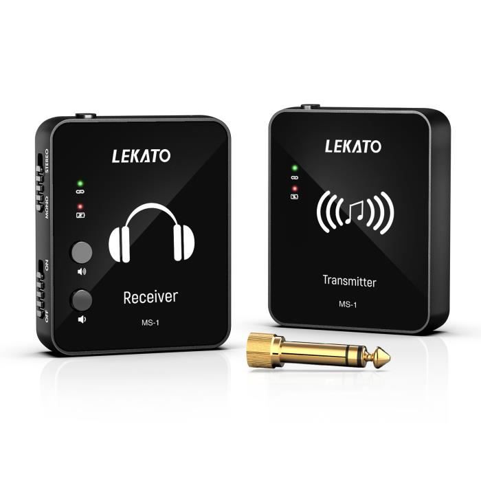 Écouteur sans fil - Lekato - Cuvave Wp 10 - Noir - Émetteur de Moniteur ...