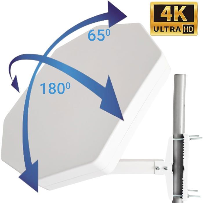 POWER SAT - Antenne Parabole Plate avec Un Port / 2 Sorties/Quatre ...