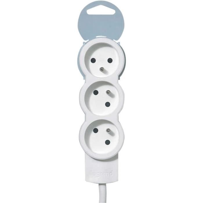 LIWI-050052 Rallonge Multiprise 3 Prises de Courant avec Cordon 3m, 2P ...
