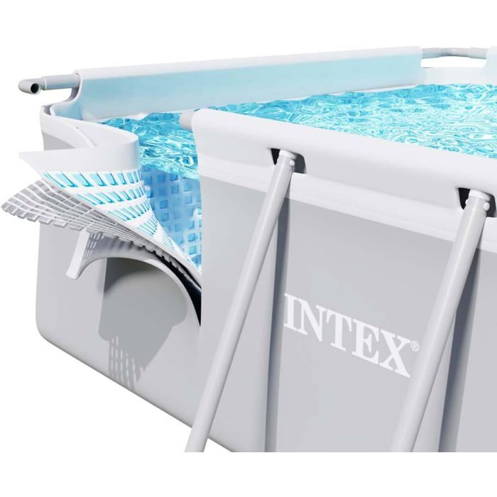 4Mx2Mx1M Prism Frame Rectangular Pool Set - Cdiscount Jardin