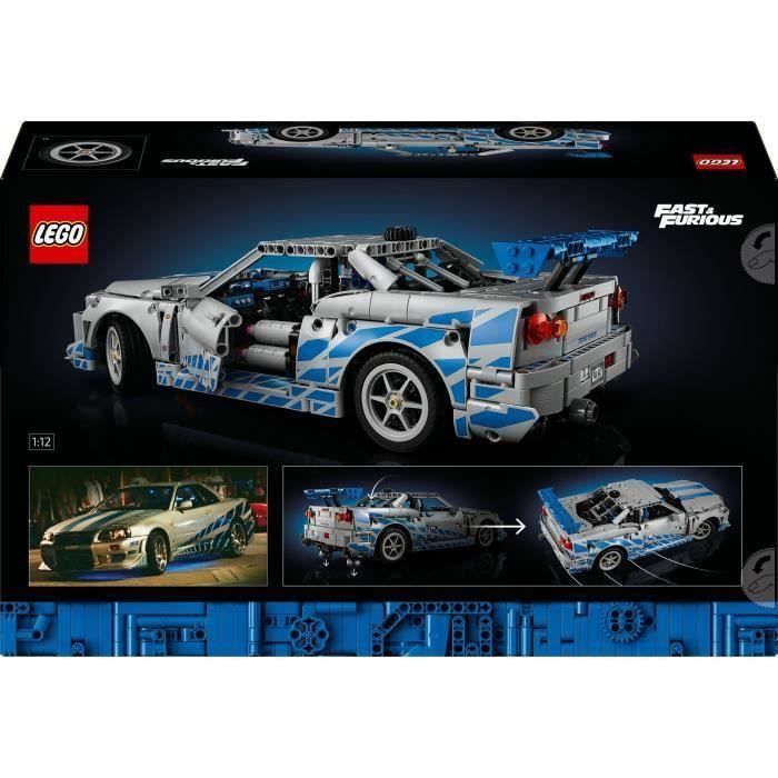 LEGO Technic 42210 Voiture Nissan Skyline GT-R (R34) 2 Fast 2 Furious ...