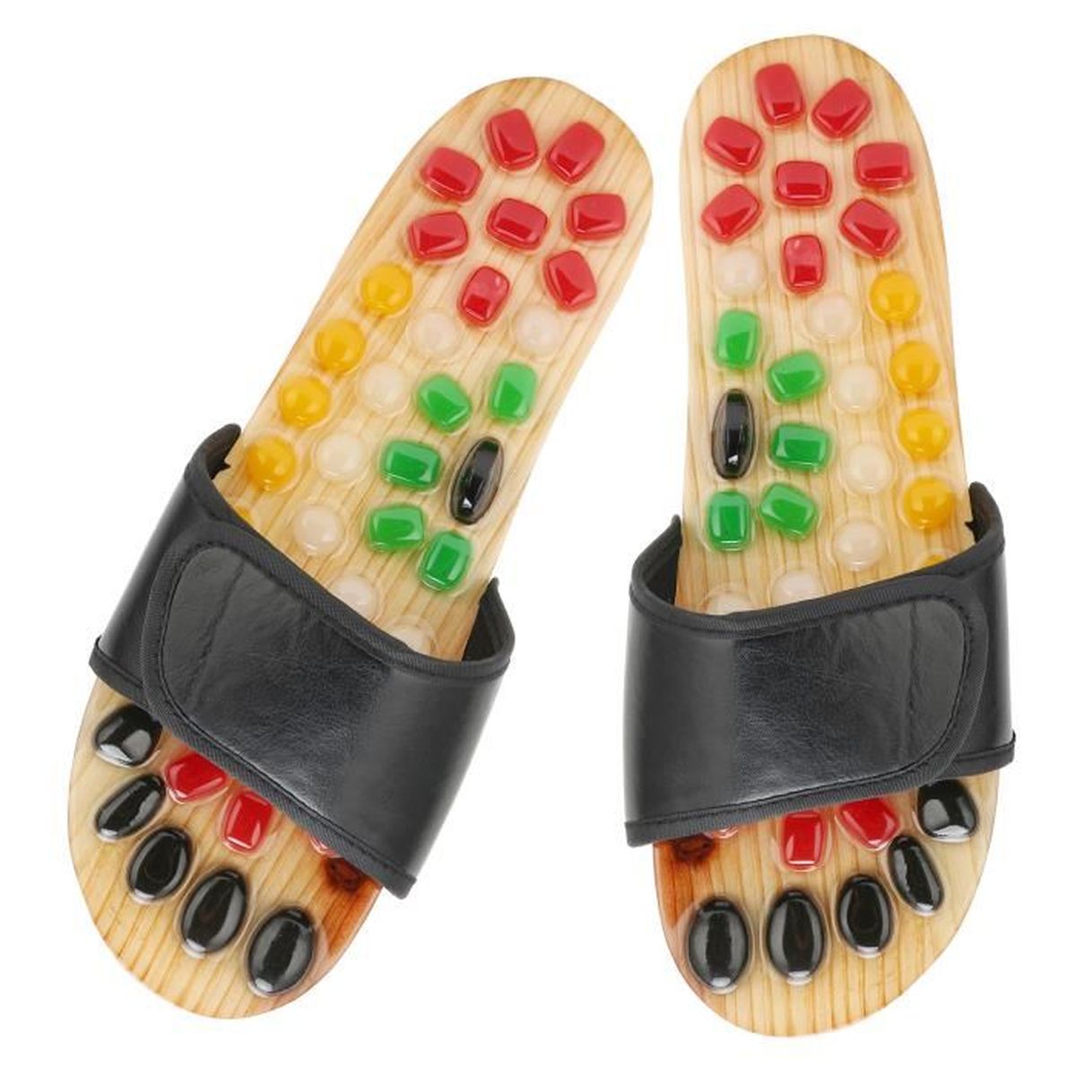 EJ.life pantoufle d'acupression Pantoufles de masseur de pieds d ...