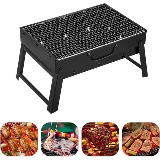 Barbecue Portable Petit Barbecue Charbon de Table Domestique Pliable ...